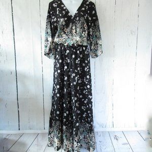 Umgee | Pants & Jumpsuits | Bluheaven By Umgee Jumpsuit Floral Wide Leg ...